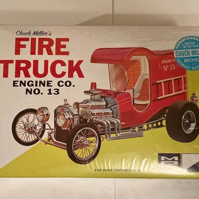 MPC Fire Truck Model Car Kit Chuck Miller’s New Sealed