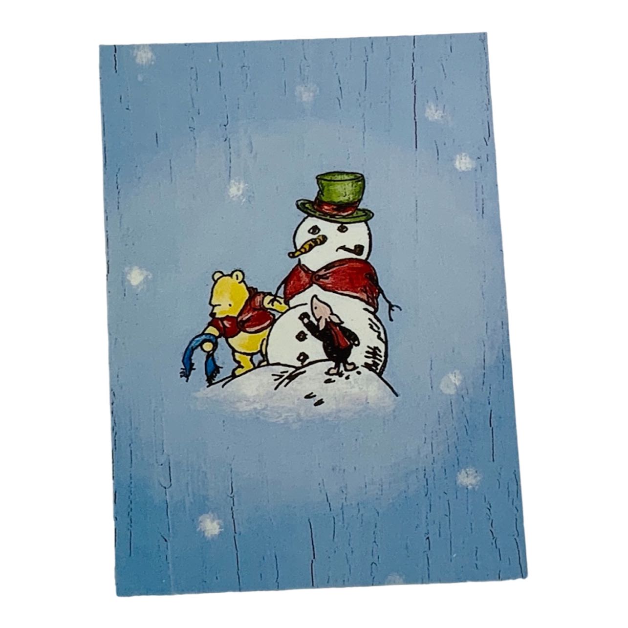 Vintage Classic Winnie The Pooh Holiday Postcard