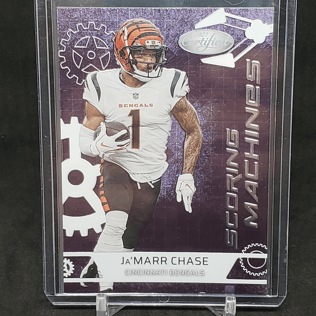 Jamarr Chase Certified Scoring Machines Case Hit Bengals