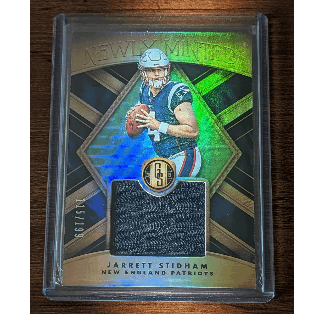 2019 Gold Standard Newly Minted Jarrett Stidham /199 New England Patriots