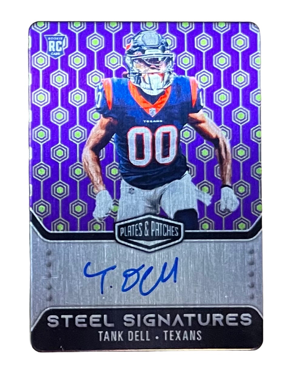 Tank Dell 2023 Panini Plates & Patches #RSSTDE RC Steel Signatures Auto ...
