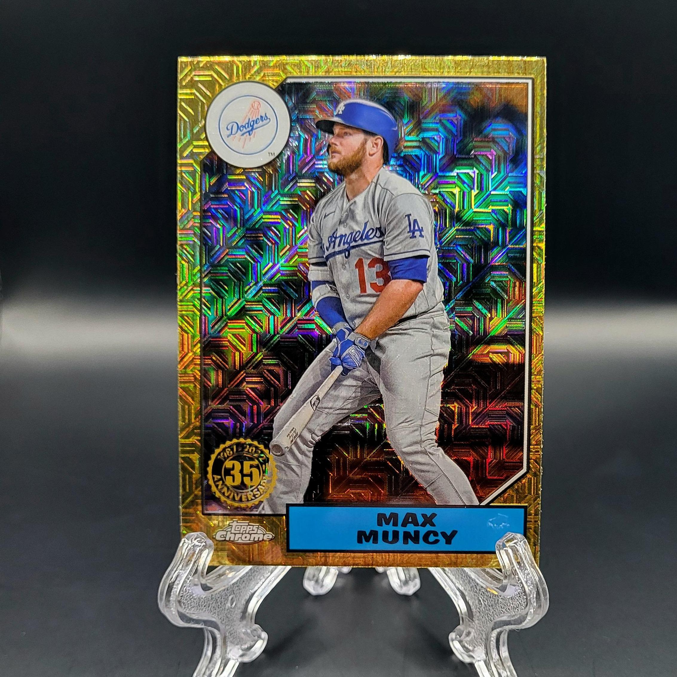 Max Muncy 2022 Topps 1987 Chrome Silver Pack Los Angeles Dodgers