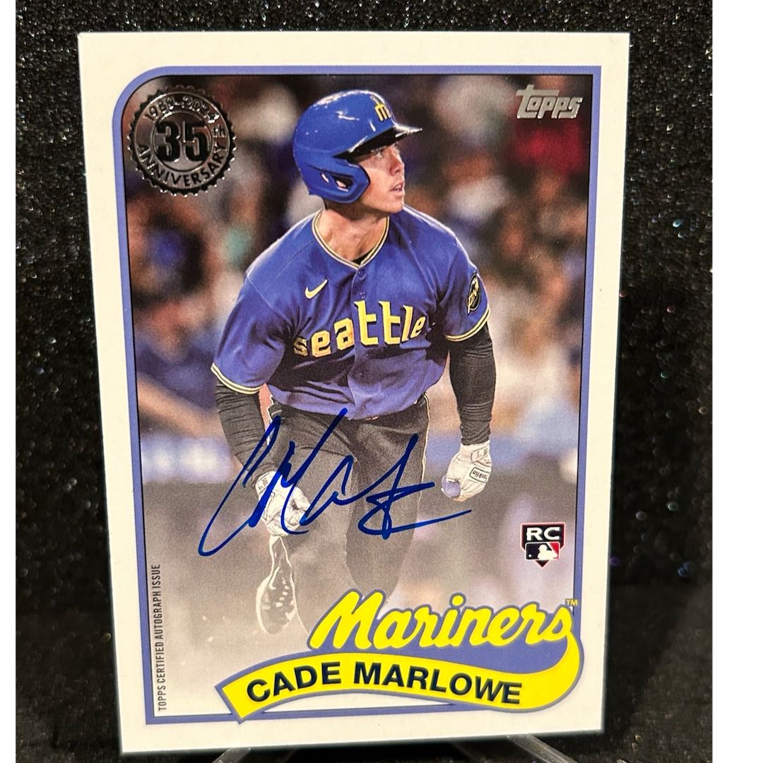 Cade Marlowe Auto 2024 Topps Retro 1989 Mariners