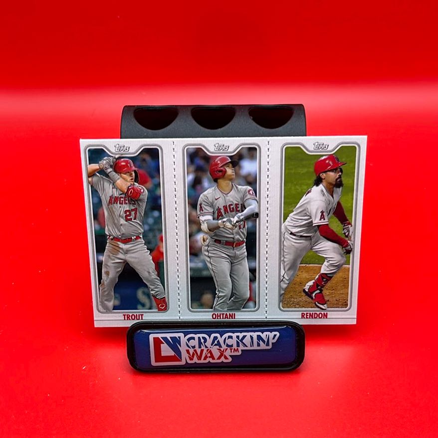 Trout/Ohtani/Rendon 2022 Topps Opening Day Triple Play Insert Los ...