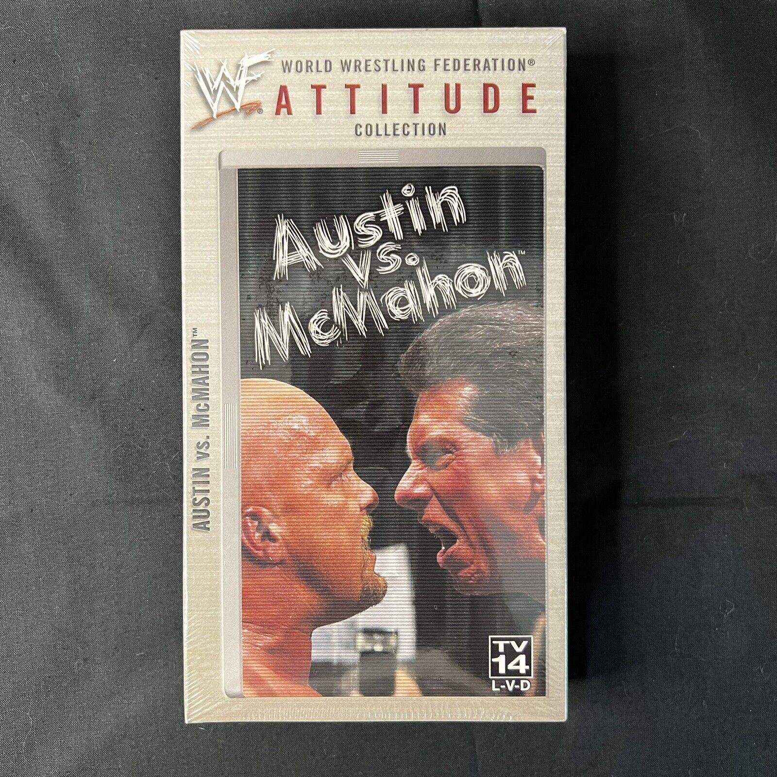 WWF Attitude Collection Austin vs. McMahon 2001 VHS Sealed WWE AEW ROH ...
