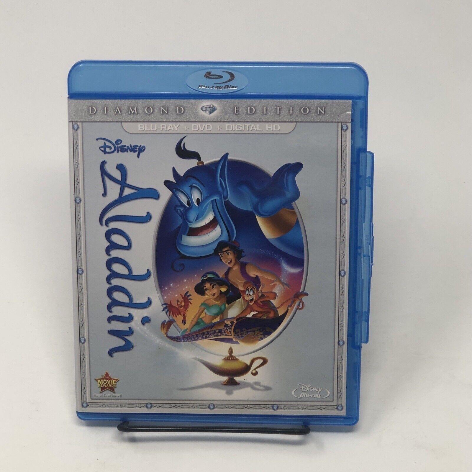 Aladdin (Blu-ray/DVD, 2015, 2-Disc Set, Diamond Edition) NO DIGITAL ...