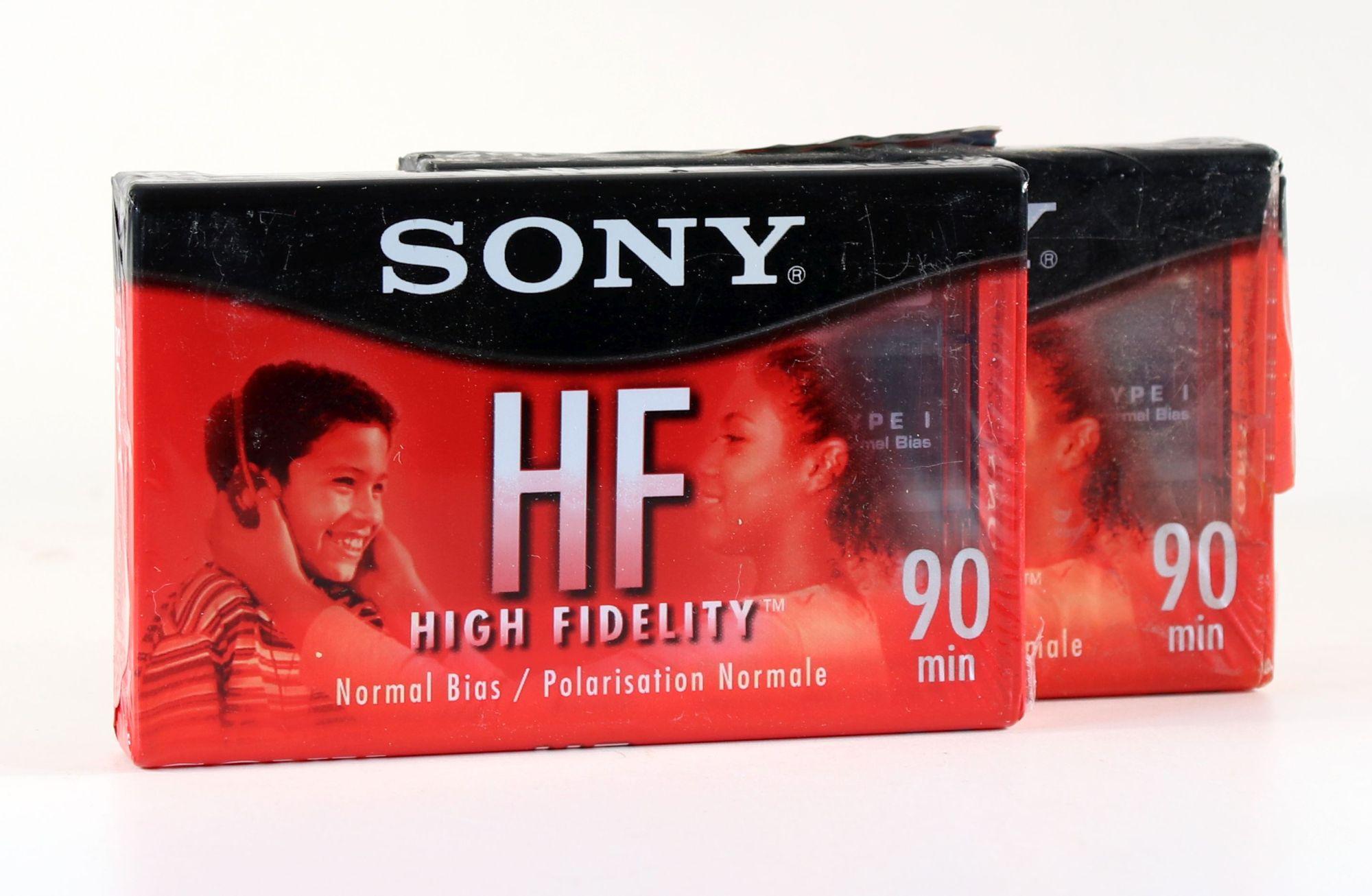 Sony HF 90 Audio Cassette Blank High Fidelity Normal Bias C-90HFL 2 ...