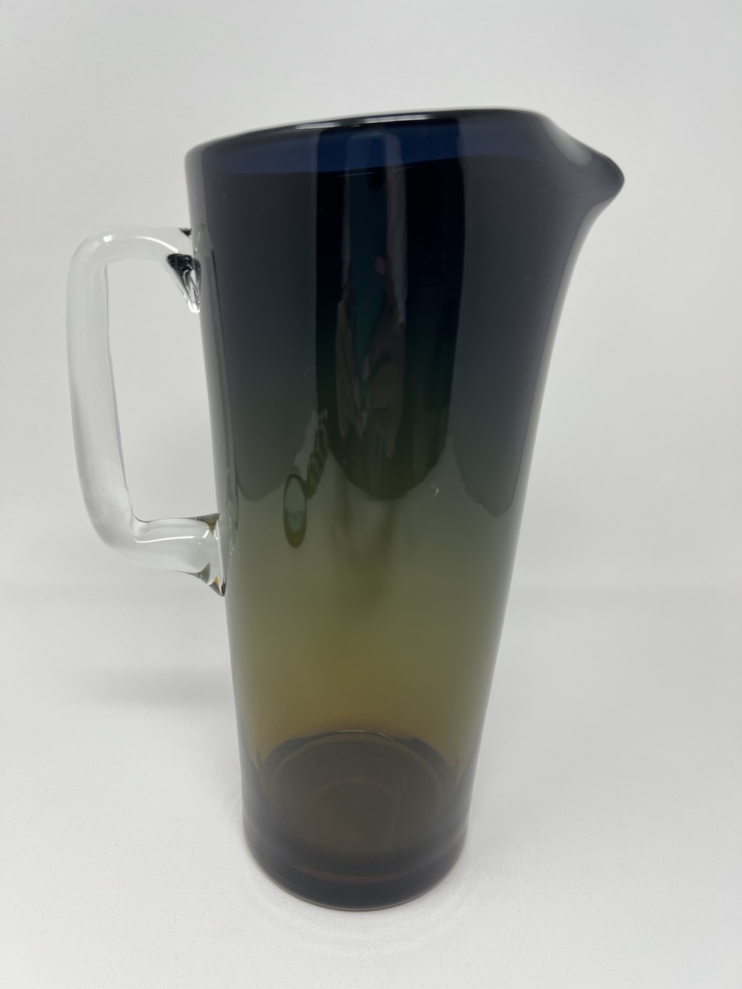 Rare Vintage Mid Century Blenko Art Glass Vase Pitcher Ombre by Wayne ...