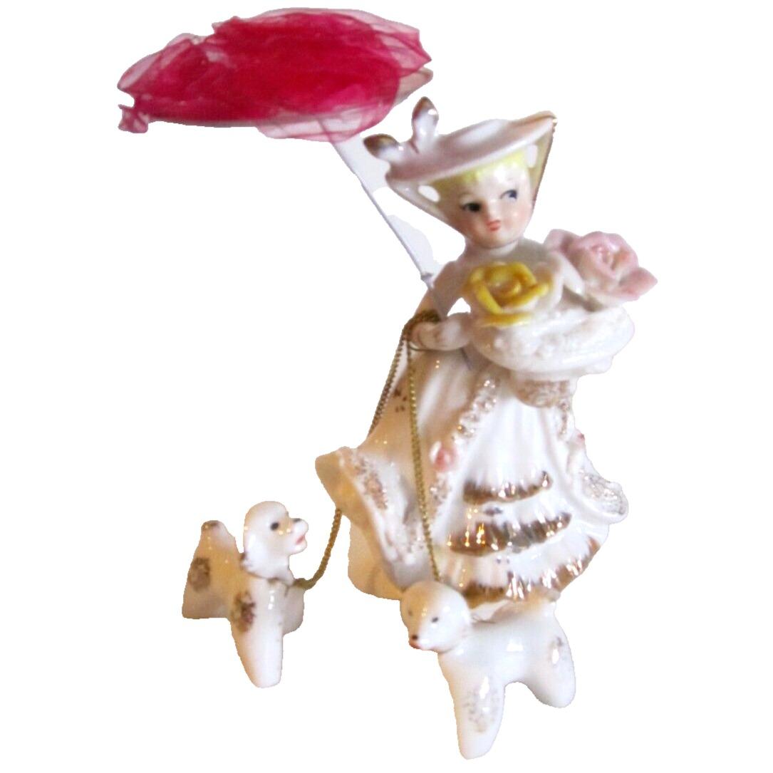 Vintage Lipper & Mann Porcelain Figurine - Victorian Lady With Umbrella ...