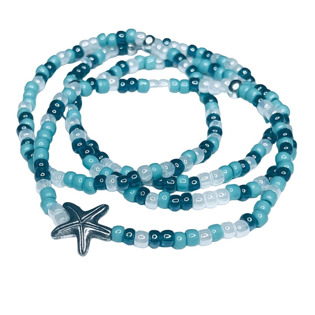 Seed Bead Elastic Stretch Bracelet Stack