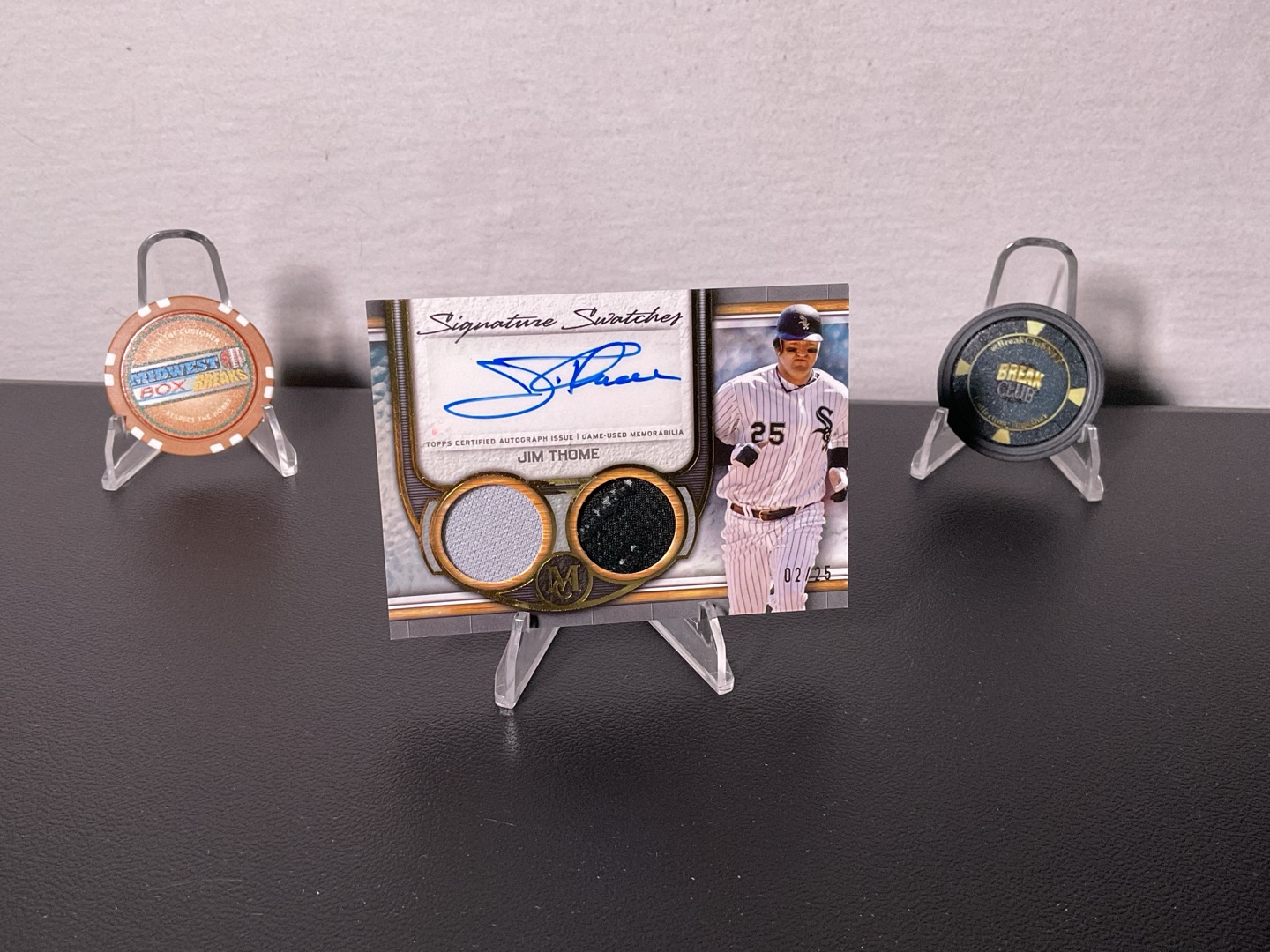 Jim Thome /25 Signature Swatches Chicago White Sox Topps 2023 Museum ...