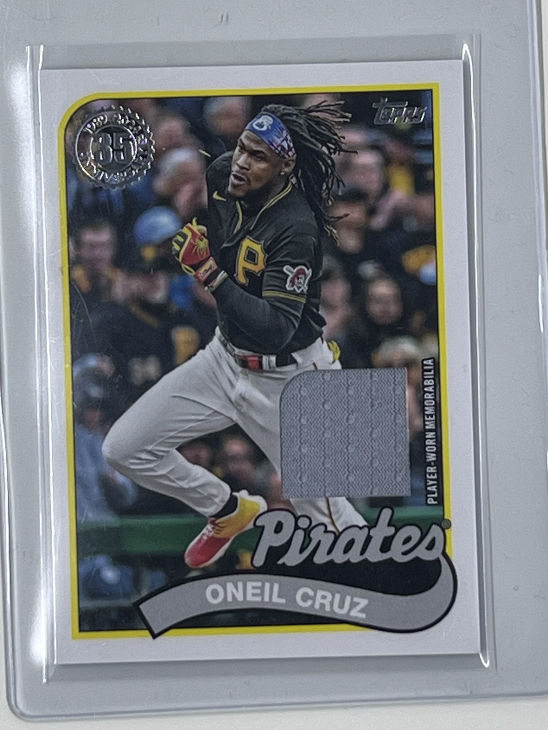 2024 Topps Series 1 ONEIL CRUZ 1989 TOPPS RELIC Pittsburgh Pirates