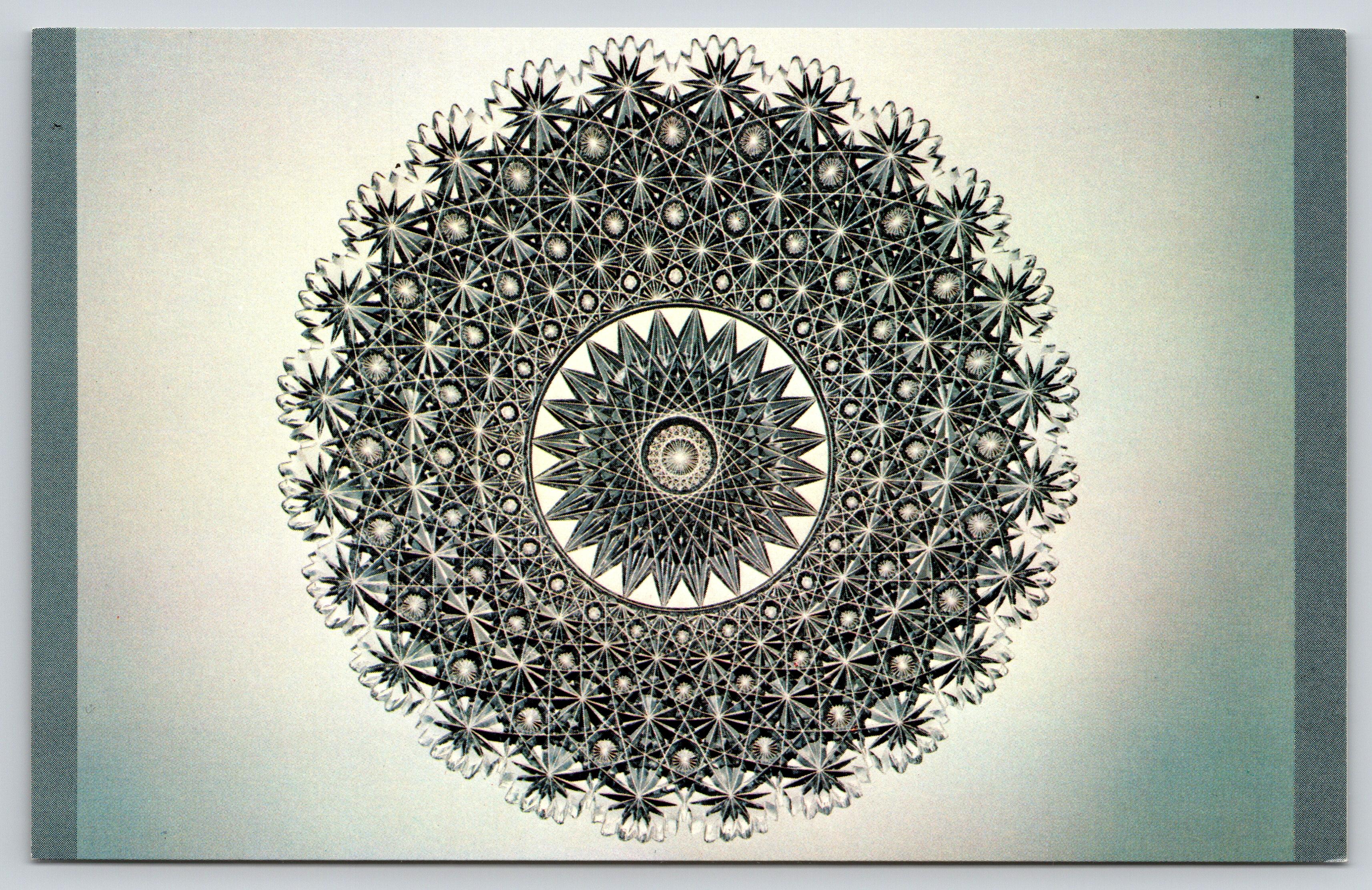 Postcard Cut Glass Plate The Corning Museum of Glass Corning Glass ...