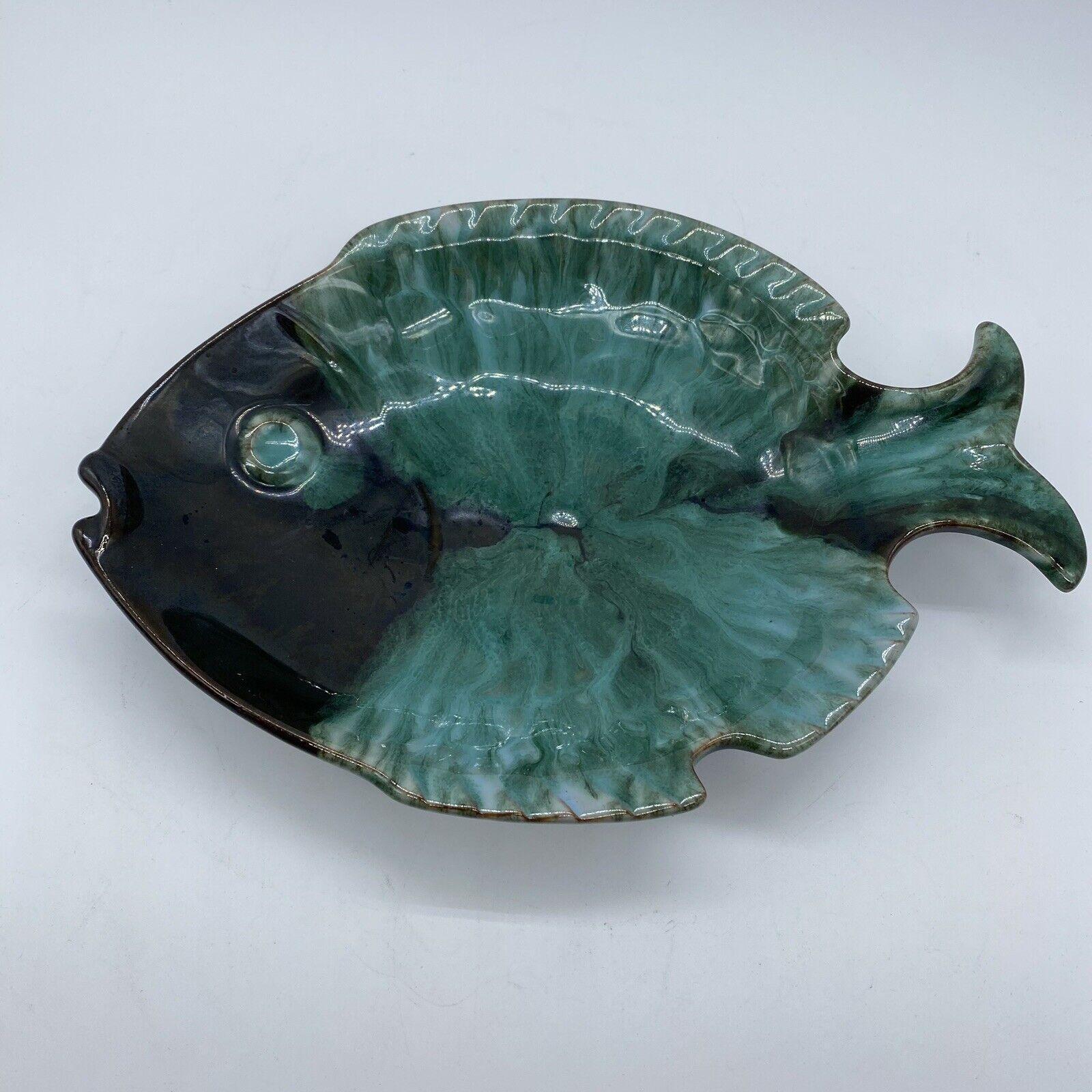 Blue Mountain Pottery Fish Dish BMP Fish Plate Dish Midcentury Canadian ...