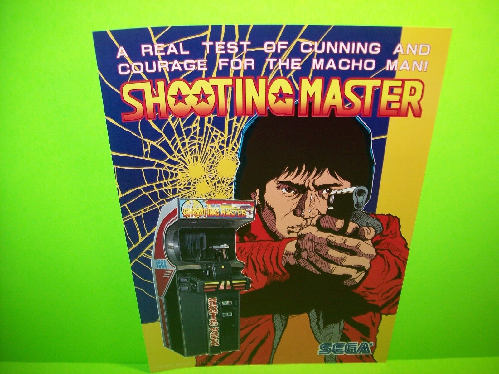 SHOOTING MASTER Original 1985 NOS Video Arcade Game Promo Sale Flyer ...