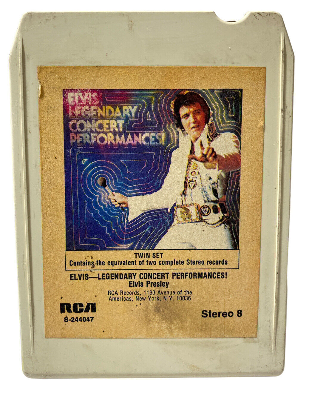 Elvis Legendary Concert Performances 8-Track Tape RCA S-244047 1978 ...