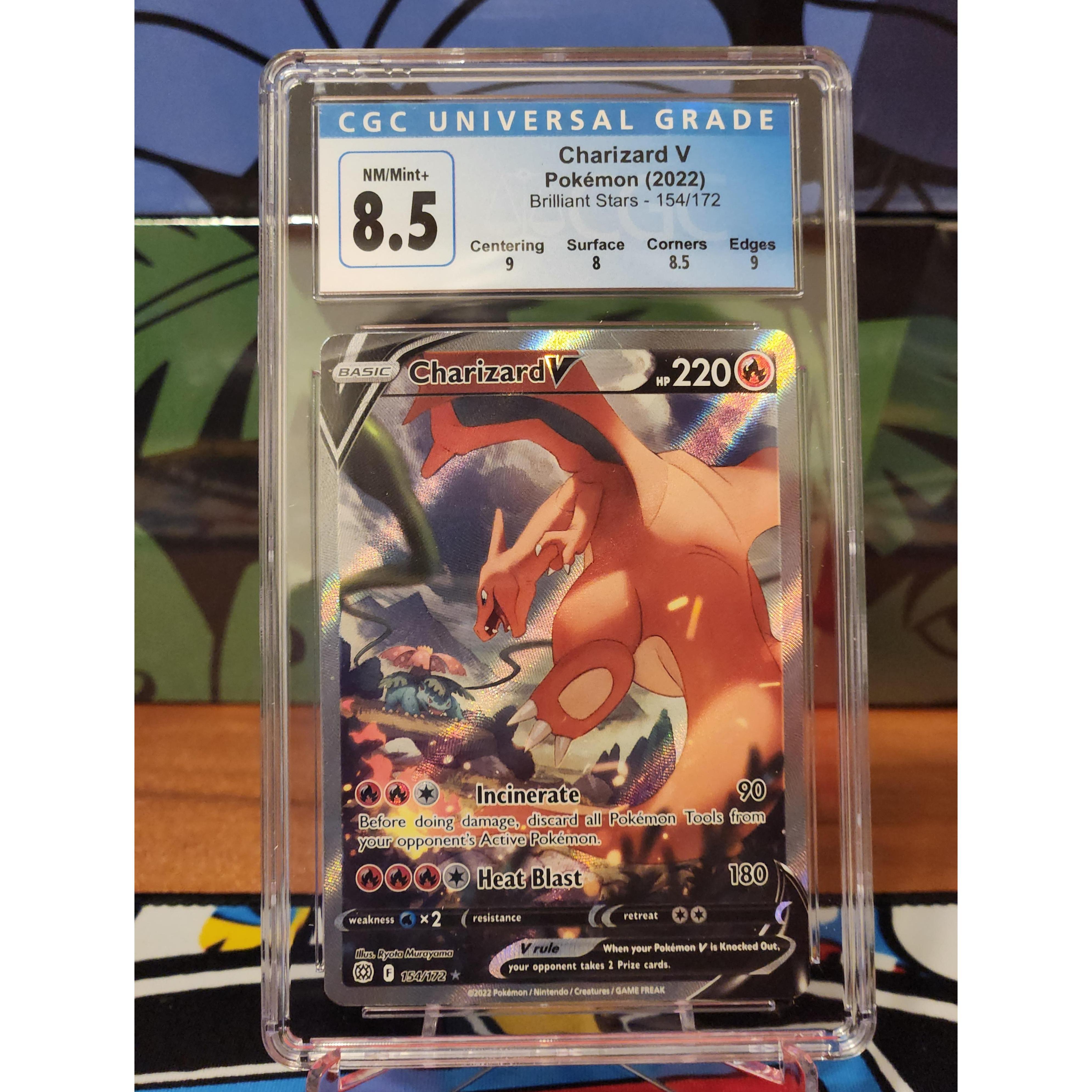 Pokémon Charizard V Alt Art CGC 8.5 Graded Card
