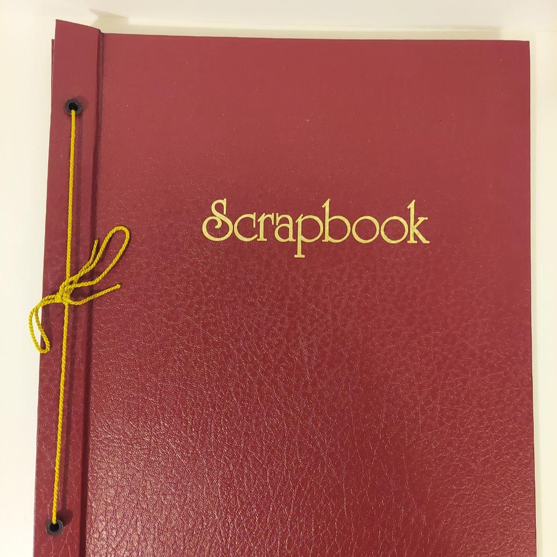 Burgundy Vintage Scrapbook Album