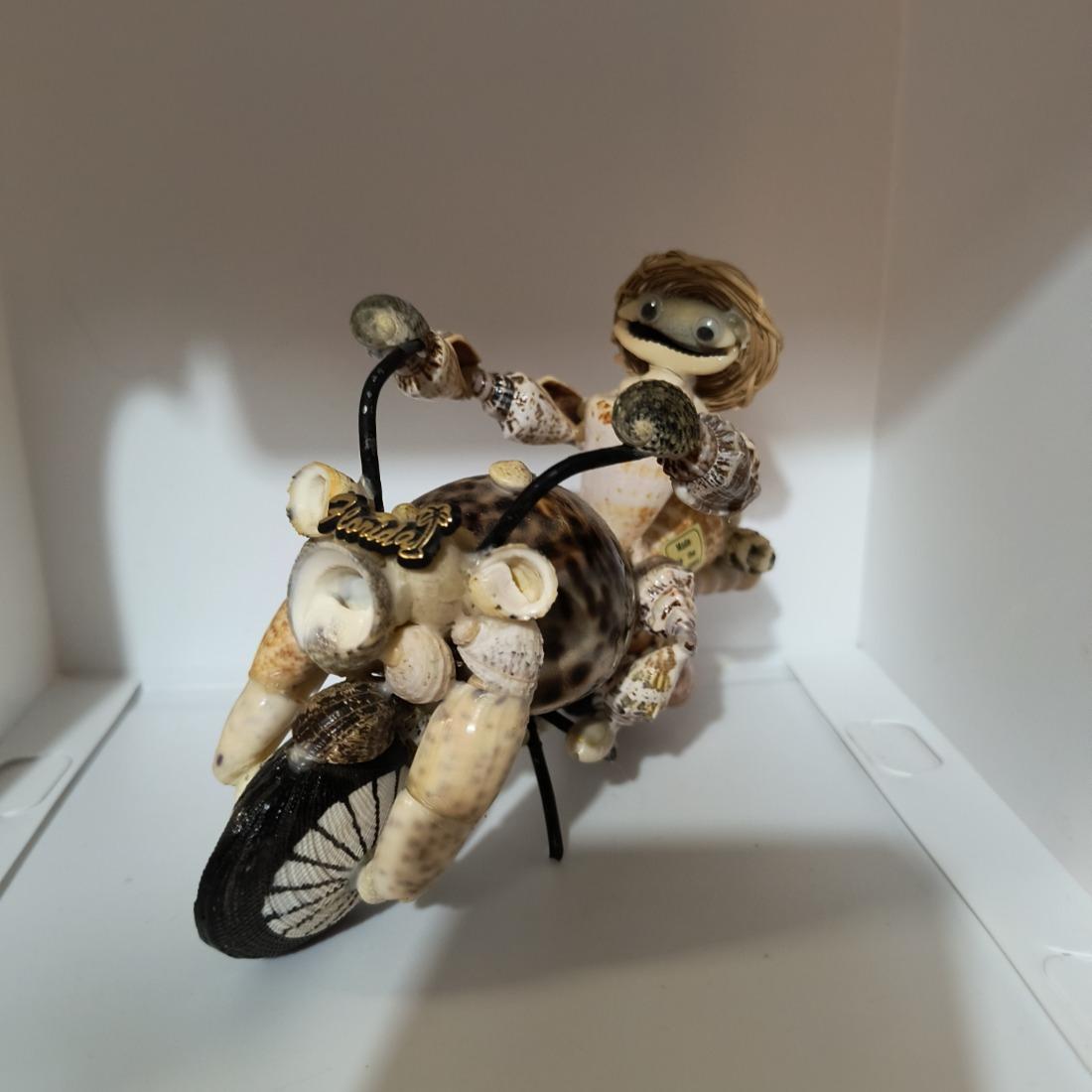 Shell Person On A Harley