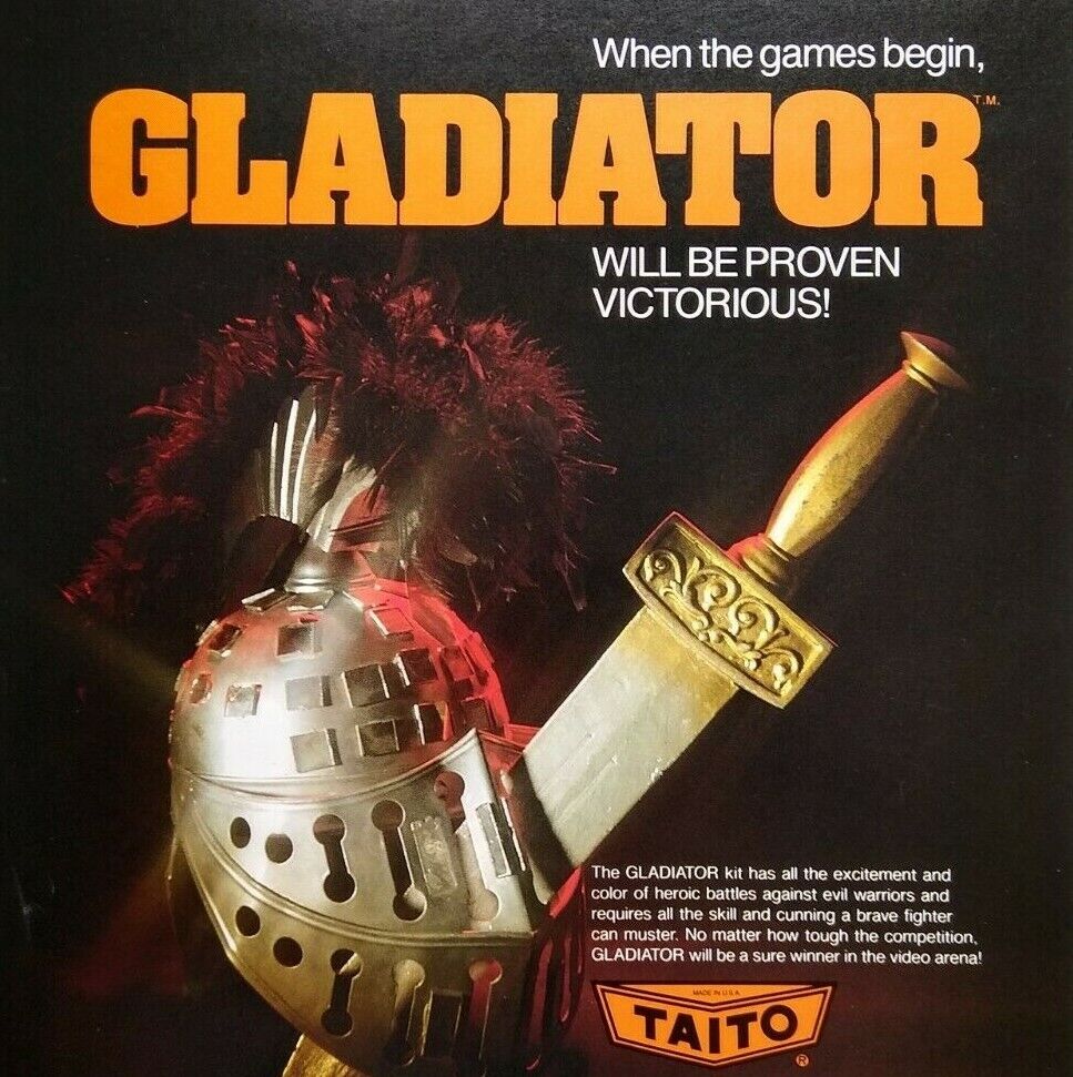 Gladiator Big Event Golf Arcade Game Flyer Taito Original Vintage Retro ...