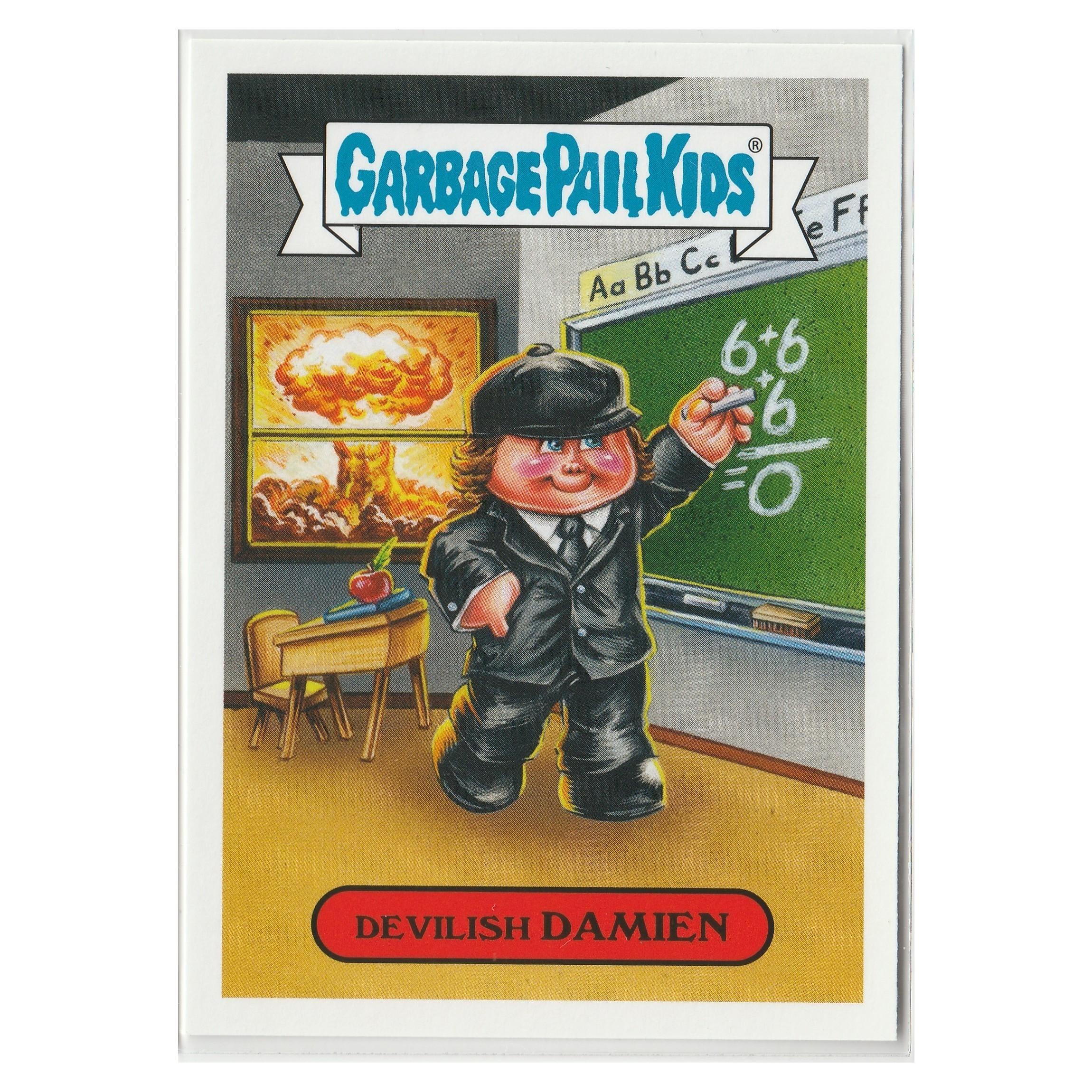 Garbage Pail Kids Devilish Damien Retro Horror Sticker #10a of 15 2019 ...