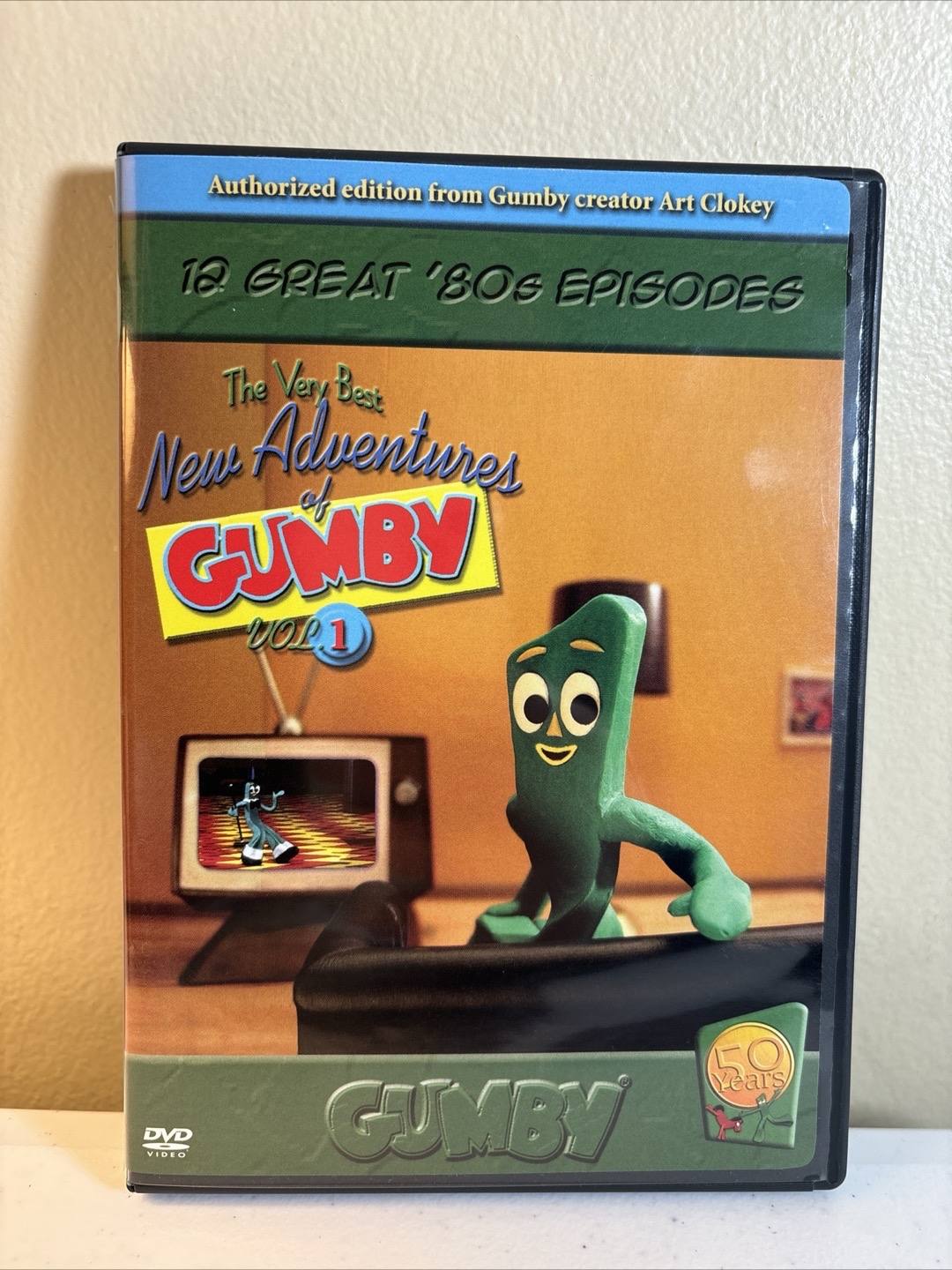 The Very Best New Adventures of Gumby DVD, 12 Great 80’s Episodes, Like New