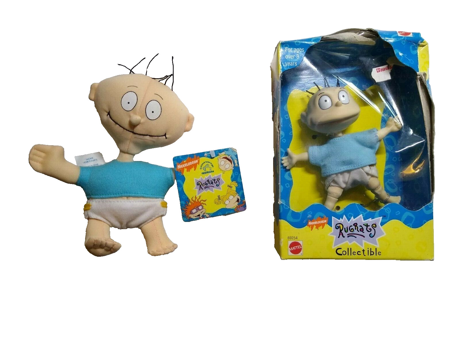 Rugrats Mattel Nickelodeon Figures Boxed Tommy Plush Figures Tags 1997 ...