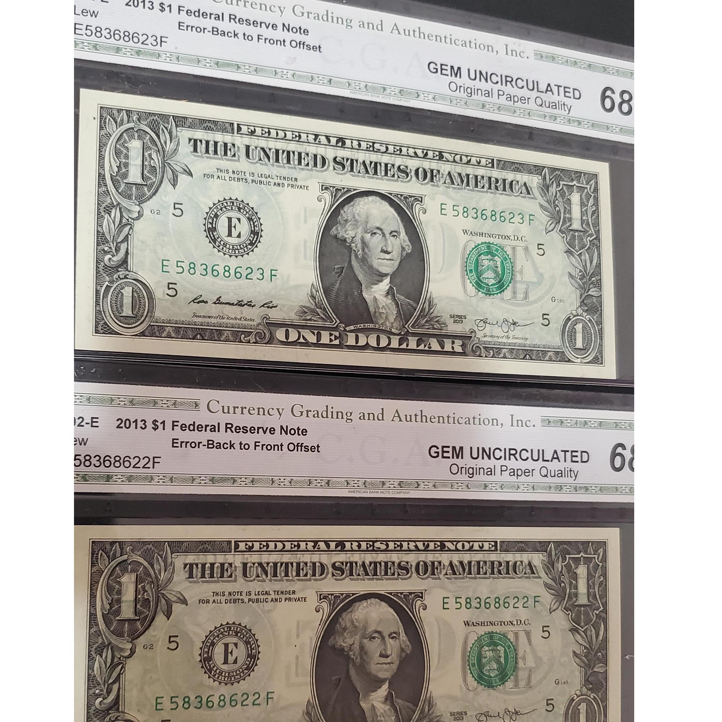 Sequential, Graded, Error Notes, Very Rare