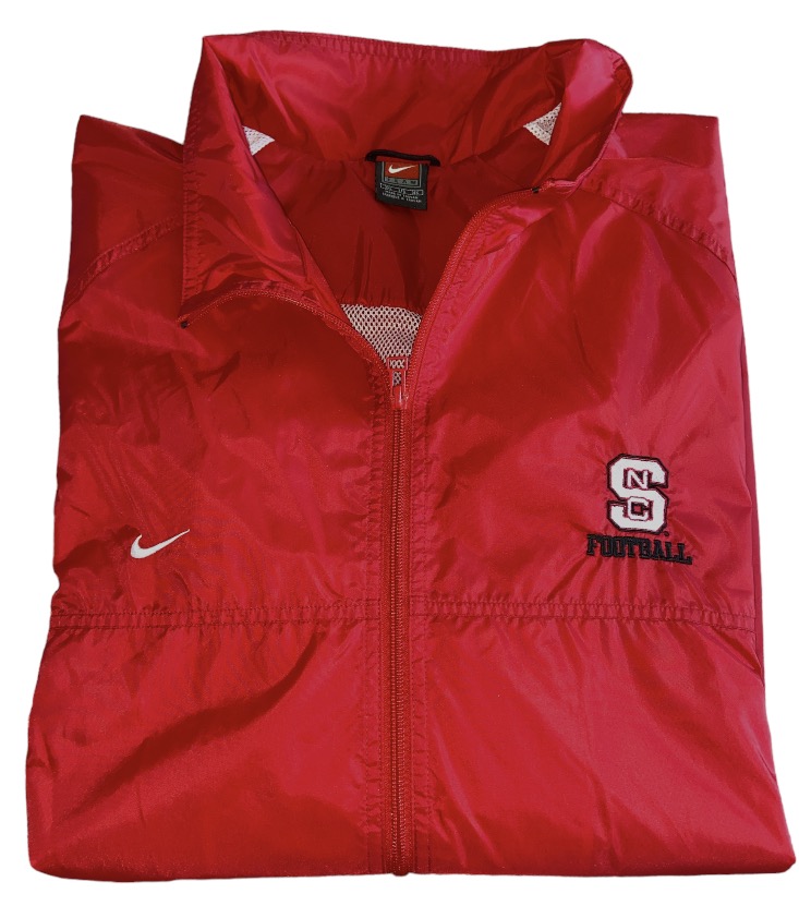 NC State Football Nike Men’s Windbreaker Full Zip Jacket 3XL Wolfpack ...