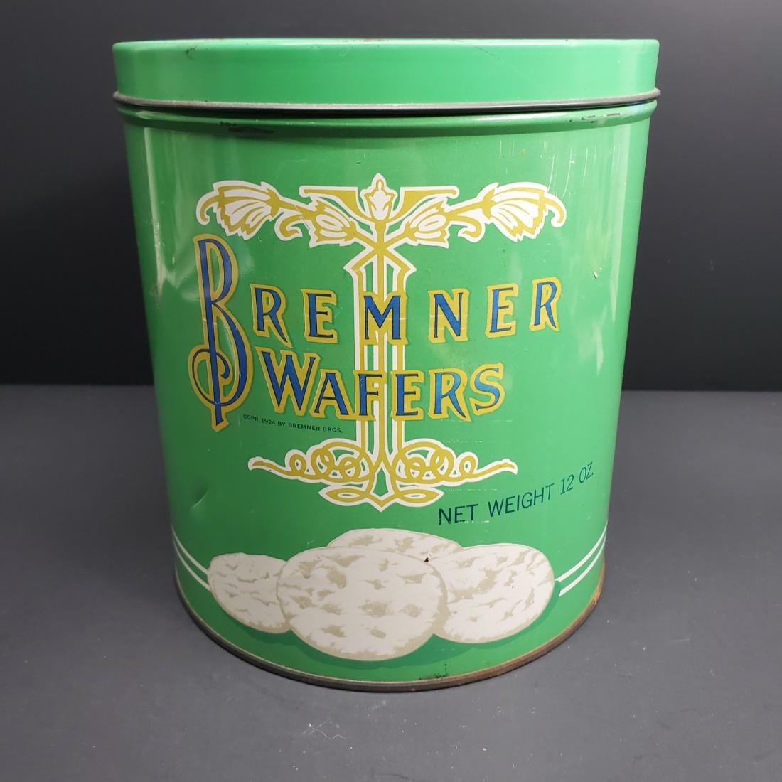 Vintage Bremner Wafers Tin Advertising