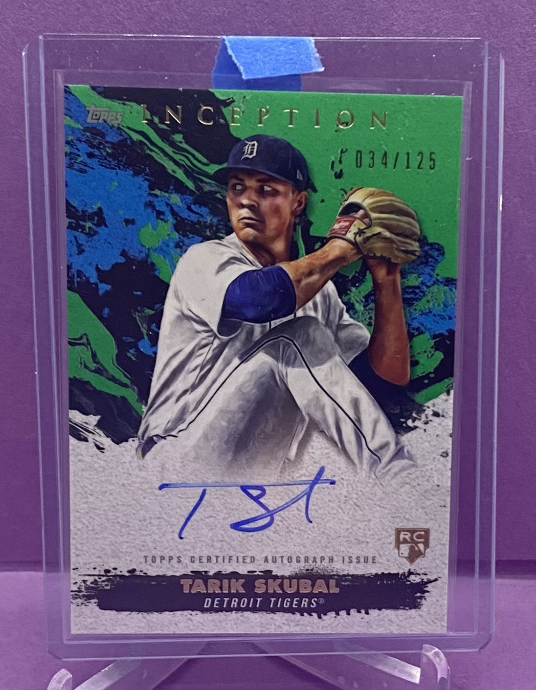 TARIK SKUBAL 2021 TOPPS INCEPTION RC ROOKIE AUTO /125 Detroit Tiger TARIK SKUBAL 2021 TOPPS INCEPTION RC ROOKIE AUTO /125 Detroit Tiger