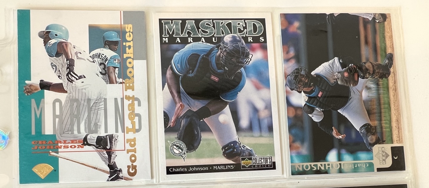 Charles Johnson Lot Miami Marlins