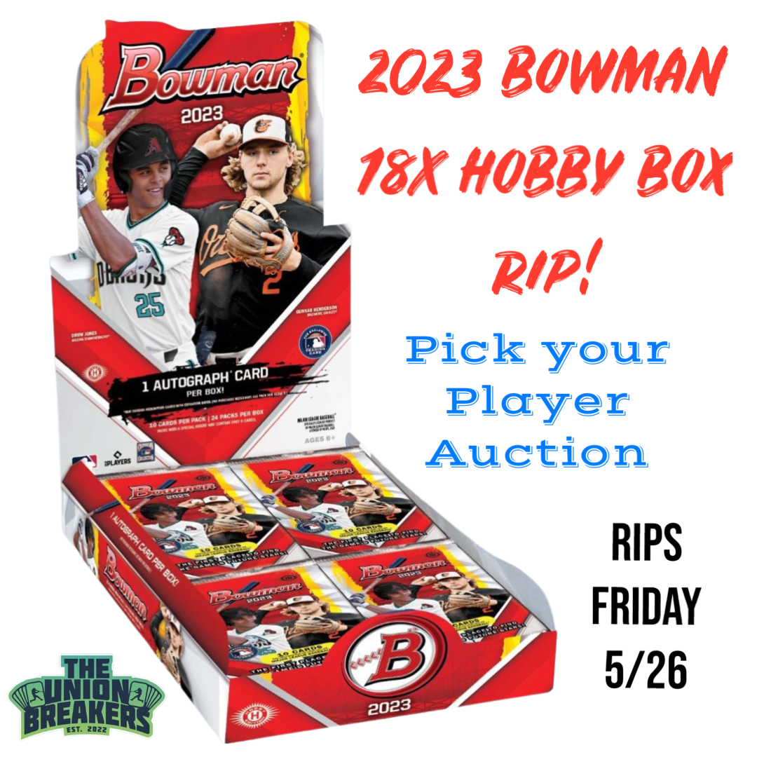 Termarr Johnson Pirates 2023 Bowman Hobby 18 Box Pick Your Player Rip