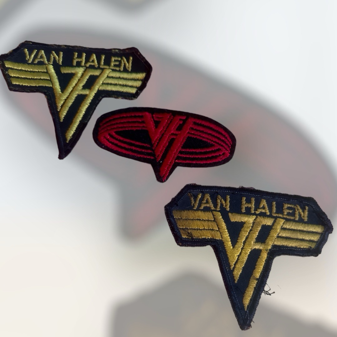 Lot Of 3 Vintage Van Halen Embroidered Patches