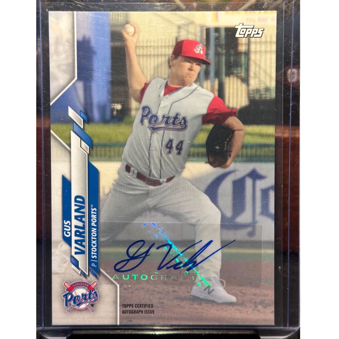 Gus Varland Pro Debut Auto Oakland Athletics / Oakland A’s Los Angeles ...