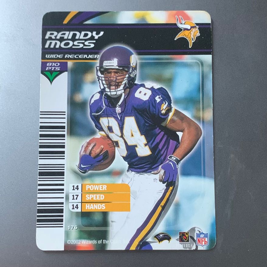2003 Randy Moss NFL Showdown Card