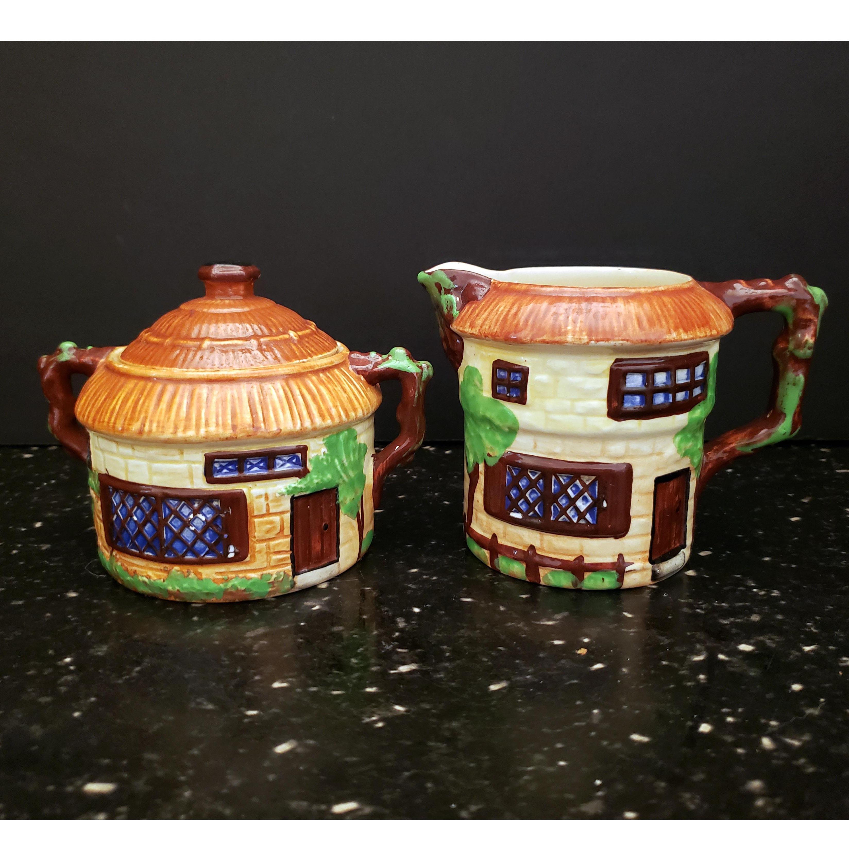 Beswick Ware Cottage Creamer and Sugar Bowl England Rare Vintage