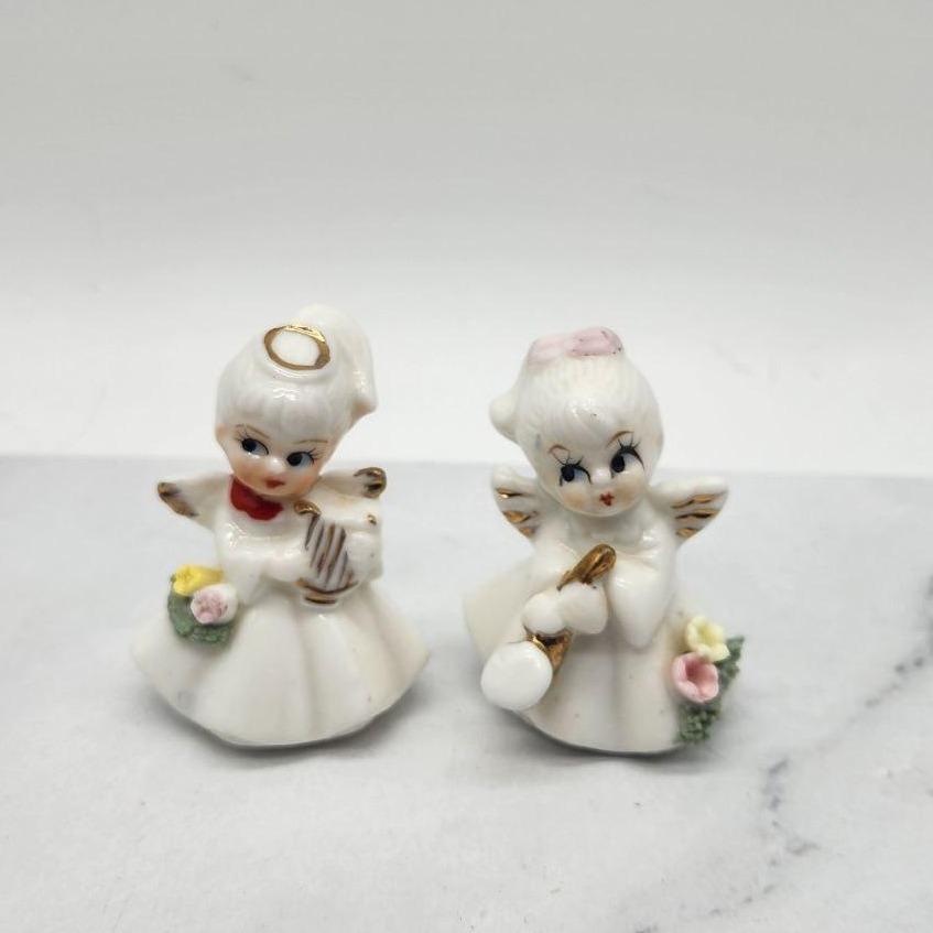 Napcoware Miniature Angel Figurines, 2" H