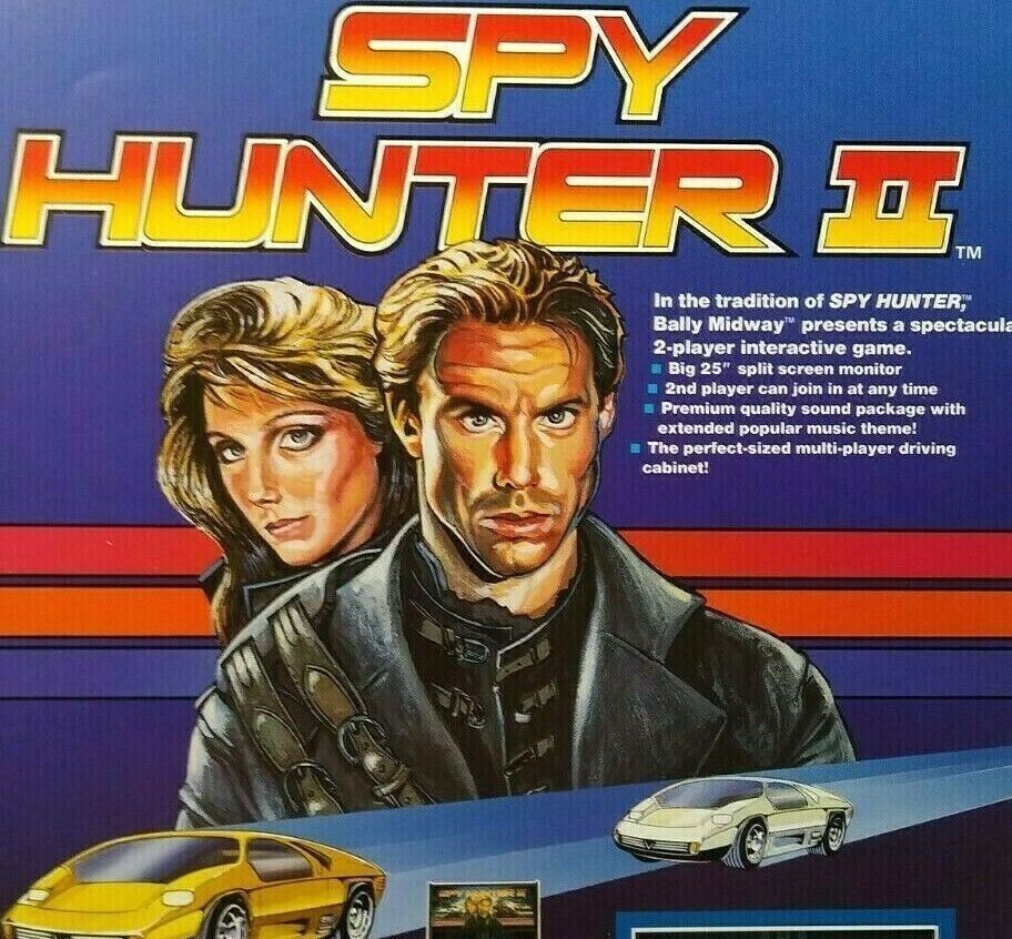 Spy Hunter II Arcade Flyer Original 1986 Video Game Retro Race Driving ...