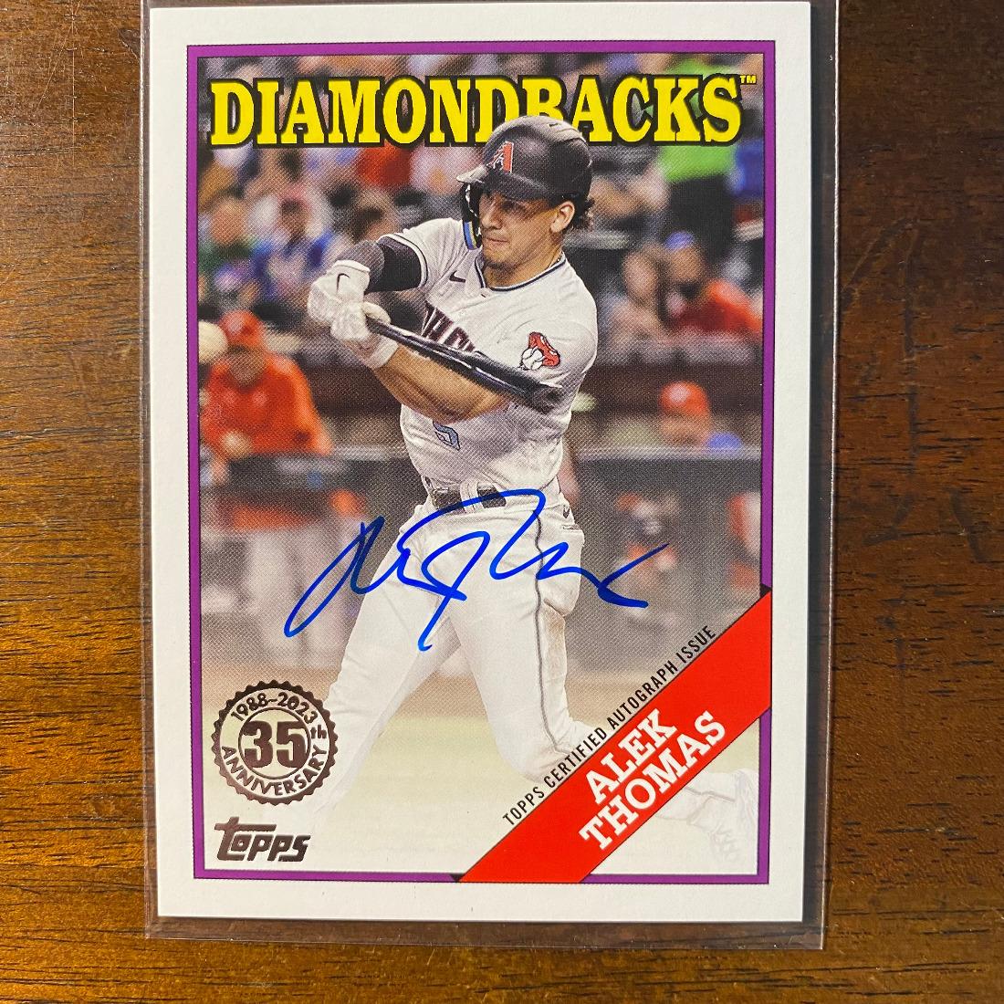 2023 Topps Alek Thomas Auto Arizona Diamondbacks