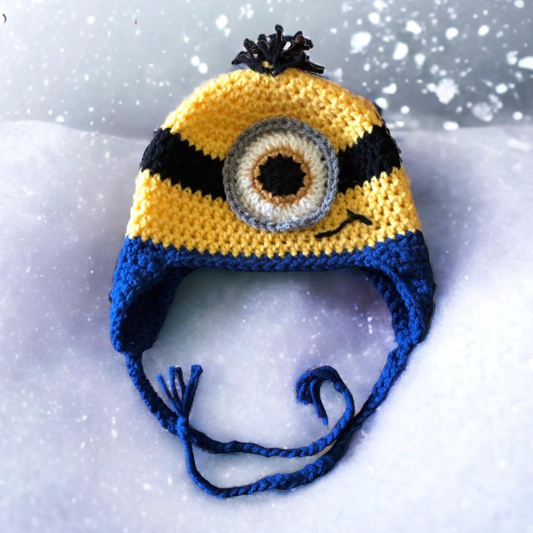 Minions Despicable Me Crochet Chunky Knit Knitted Handmade Winter ...
