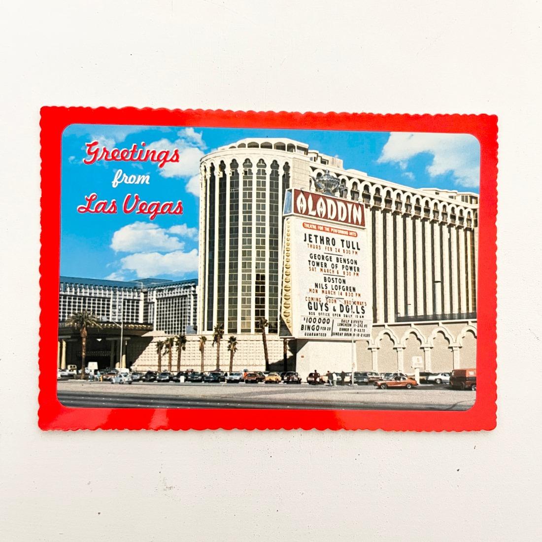 Jethro Tull Las Vegas Aladdin Hotel Postcard Vtg 1970s Nils Lofgren ...