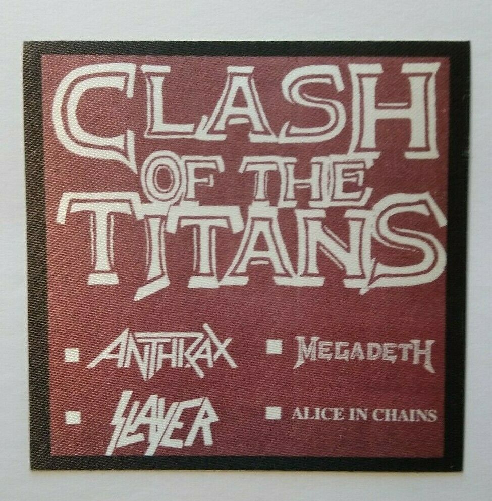 Slayer Anthrax Megadeth Clash Of The Titans Tour Backstage Pass Heavy ...