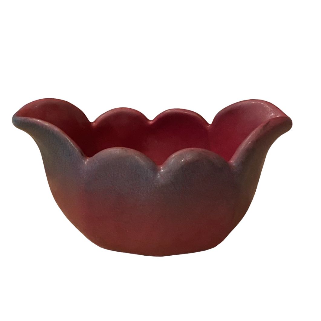 Vintage Pink and Purple VAN BRIGGLE Art Pottery Persian Rose Flower ...