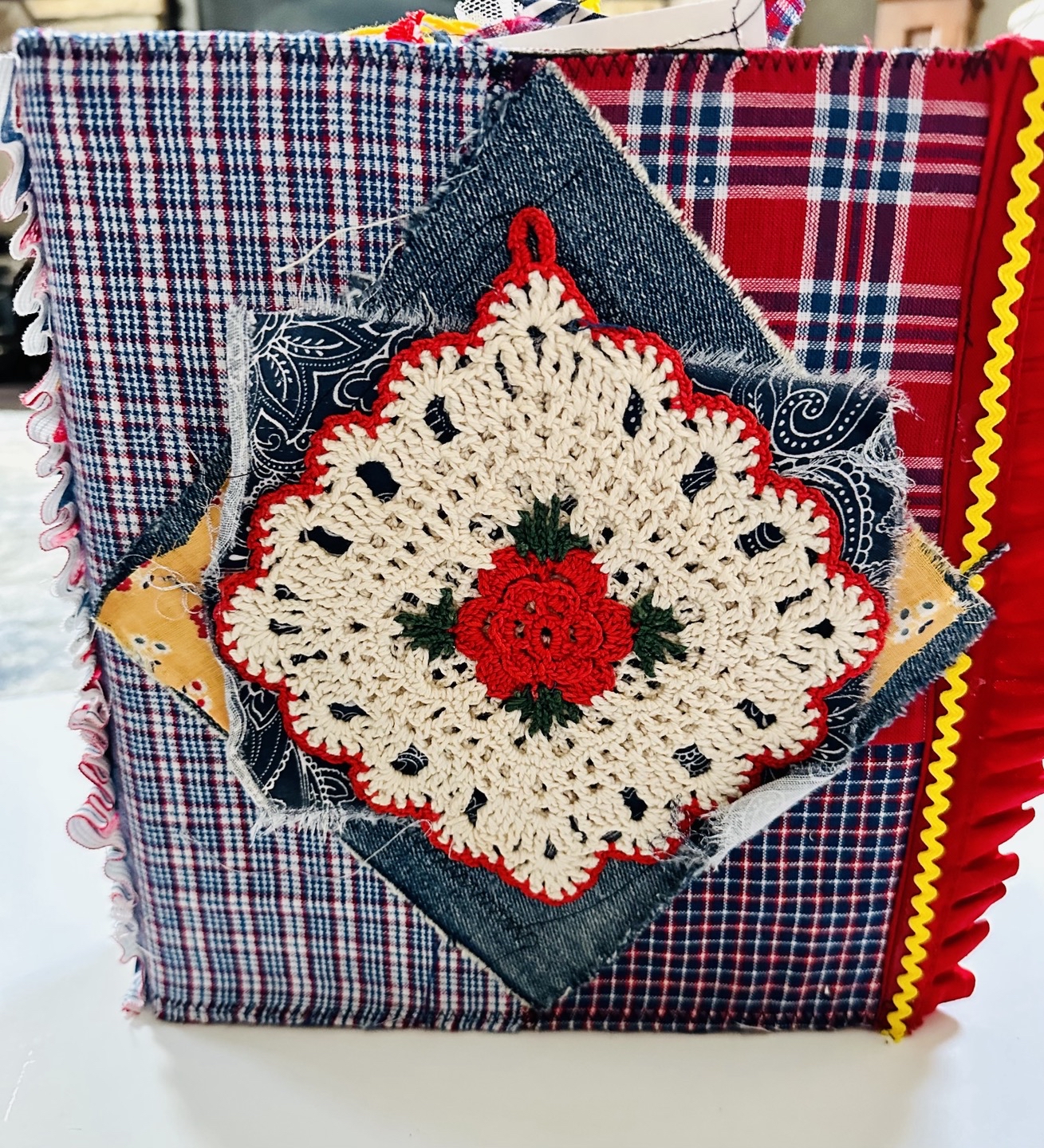 SALE! BLUE RIBBON Exploding JUNK JOURNAL/COOKBOOK/MEMORY KEEPER