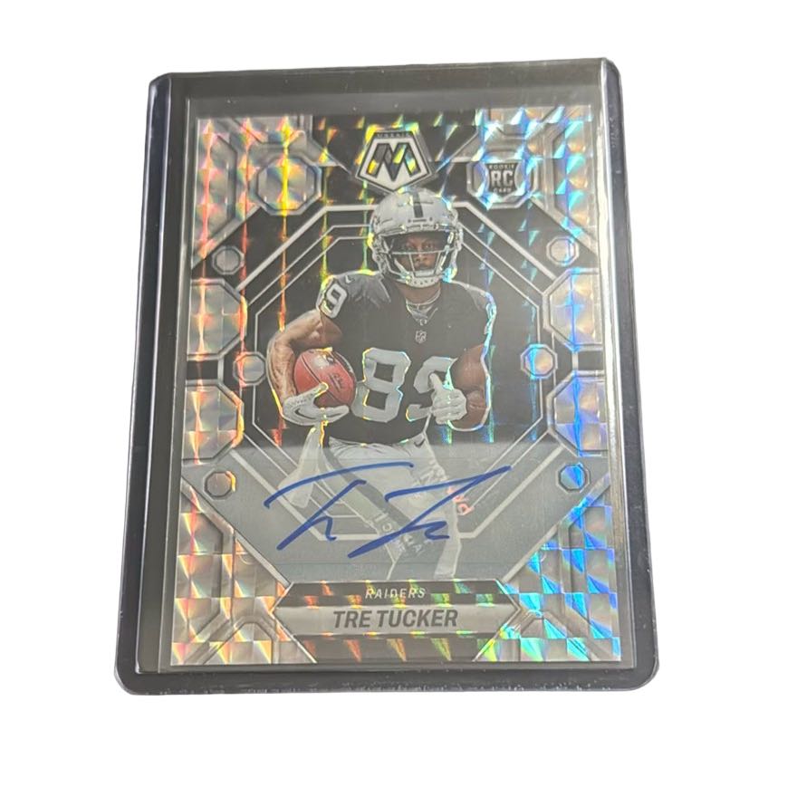 Las Vegas Raiders Tre Tucker Mosaic RC Autograph