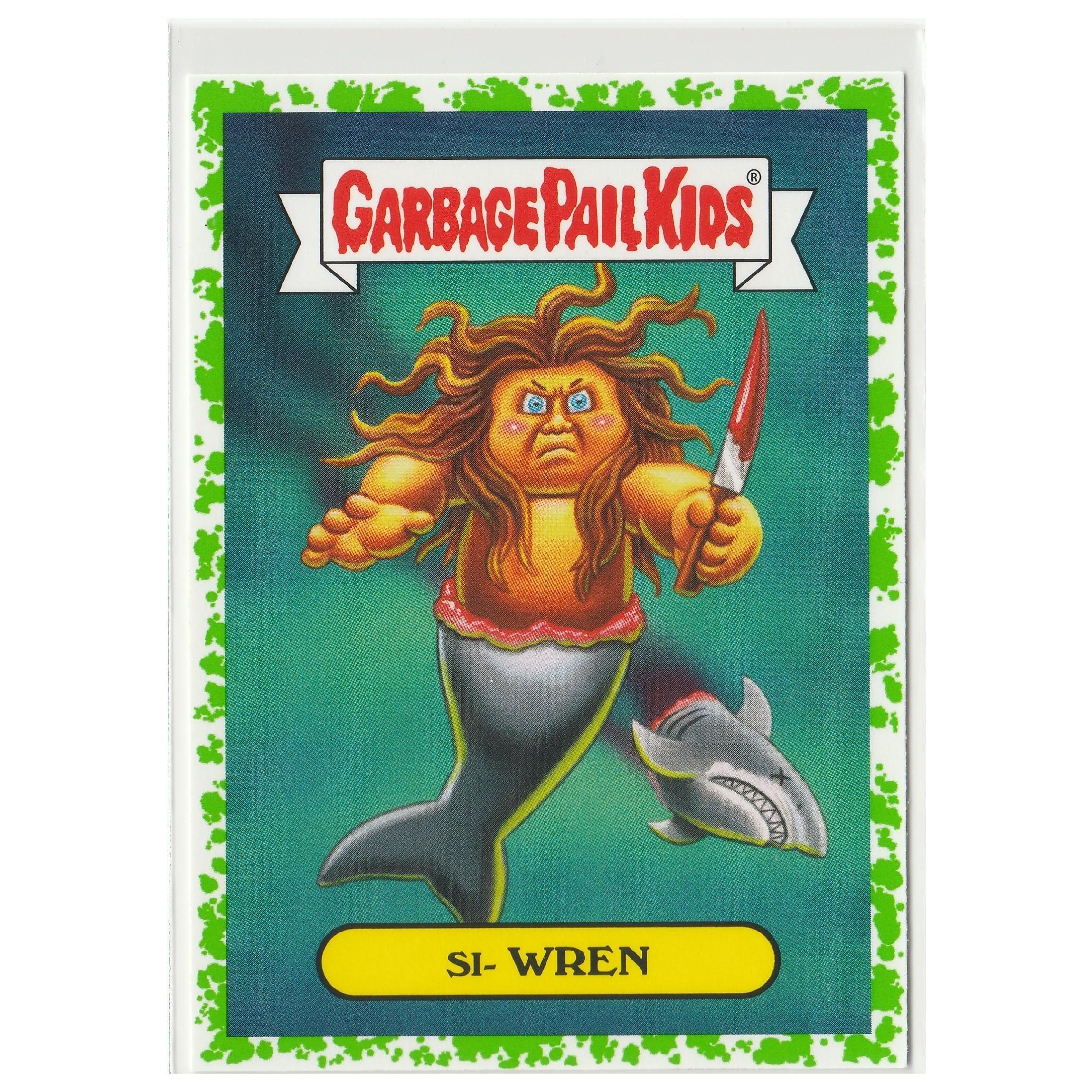 Garbage Pail Kids Si-Wren Folklore Monster Sticker #4a of 5 Green Puke ...