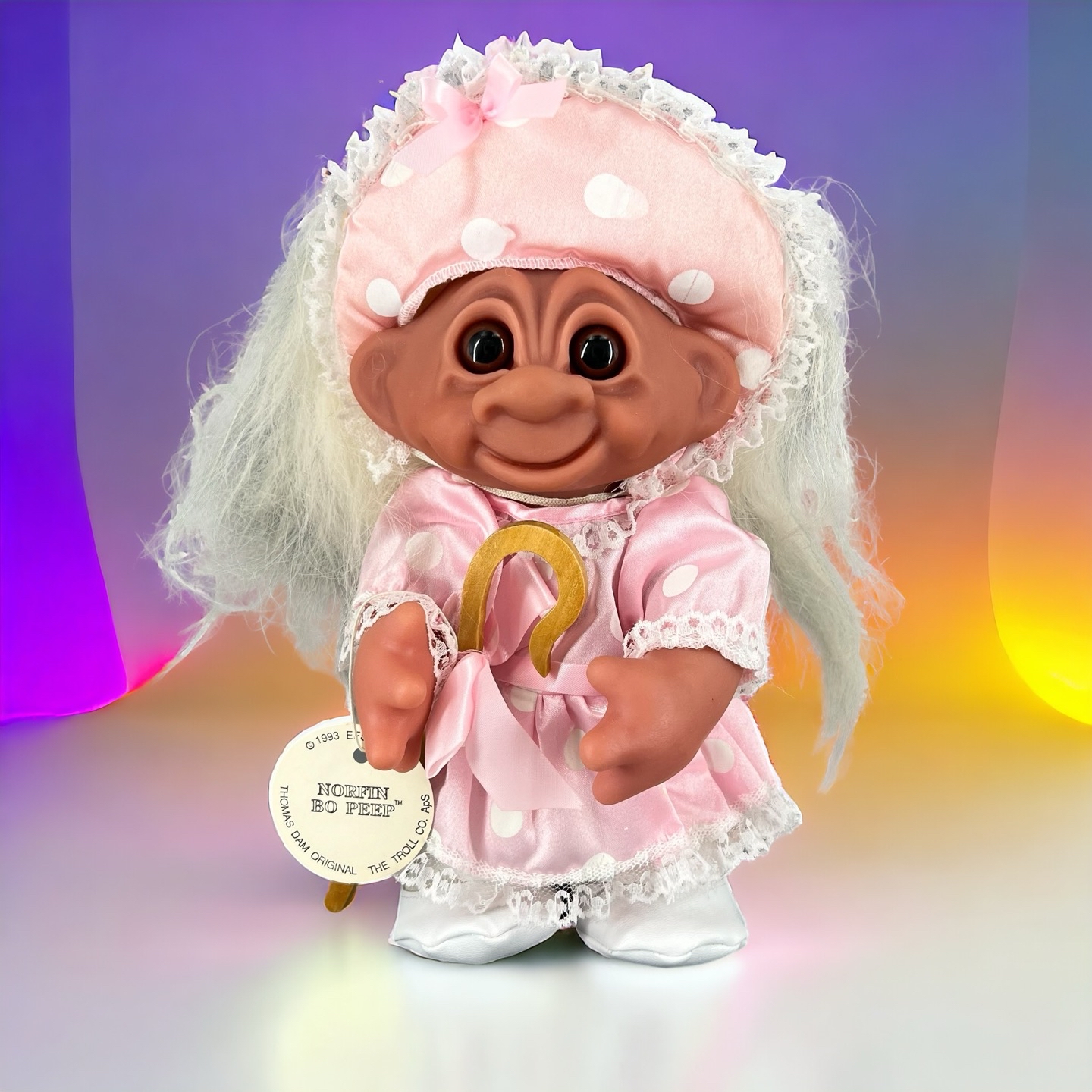 1993 Dam Trolls Storybook Collection - Norfin Bo Peep Lucky Troll - 11 ...