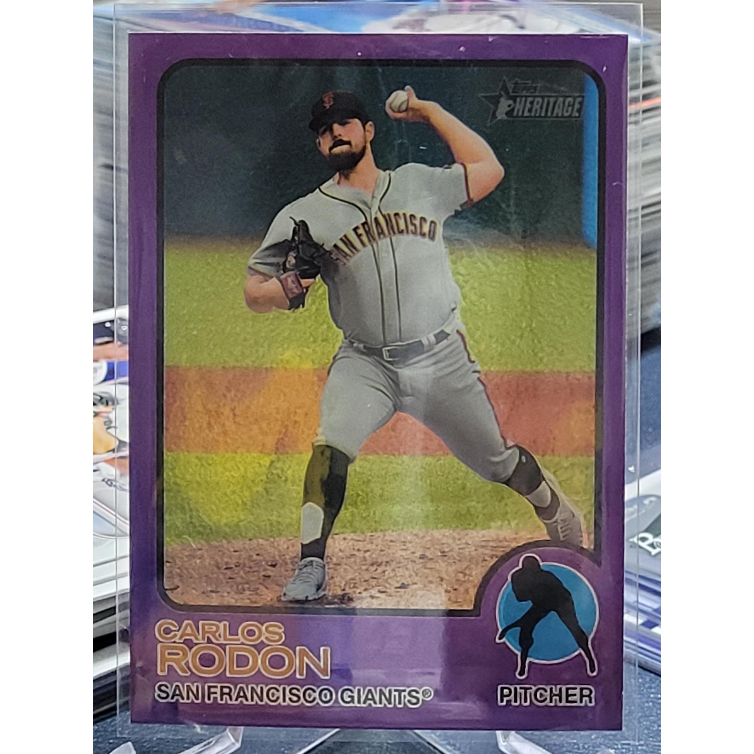 2022 Heritage High Number CARLOS RODON Purple Hot Box Chrome -GIANTS- #678