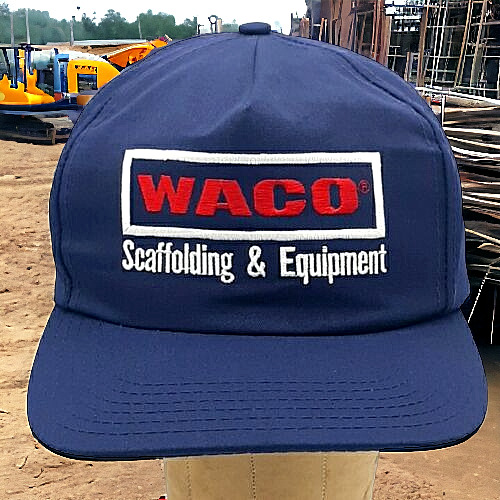 Vintage Waco Scaffolding & Equipment Navy Blue Snapback Hat Cap ...